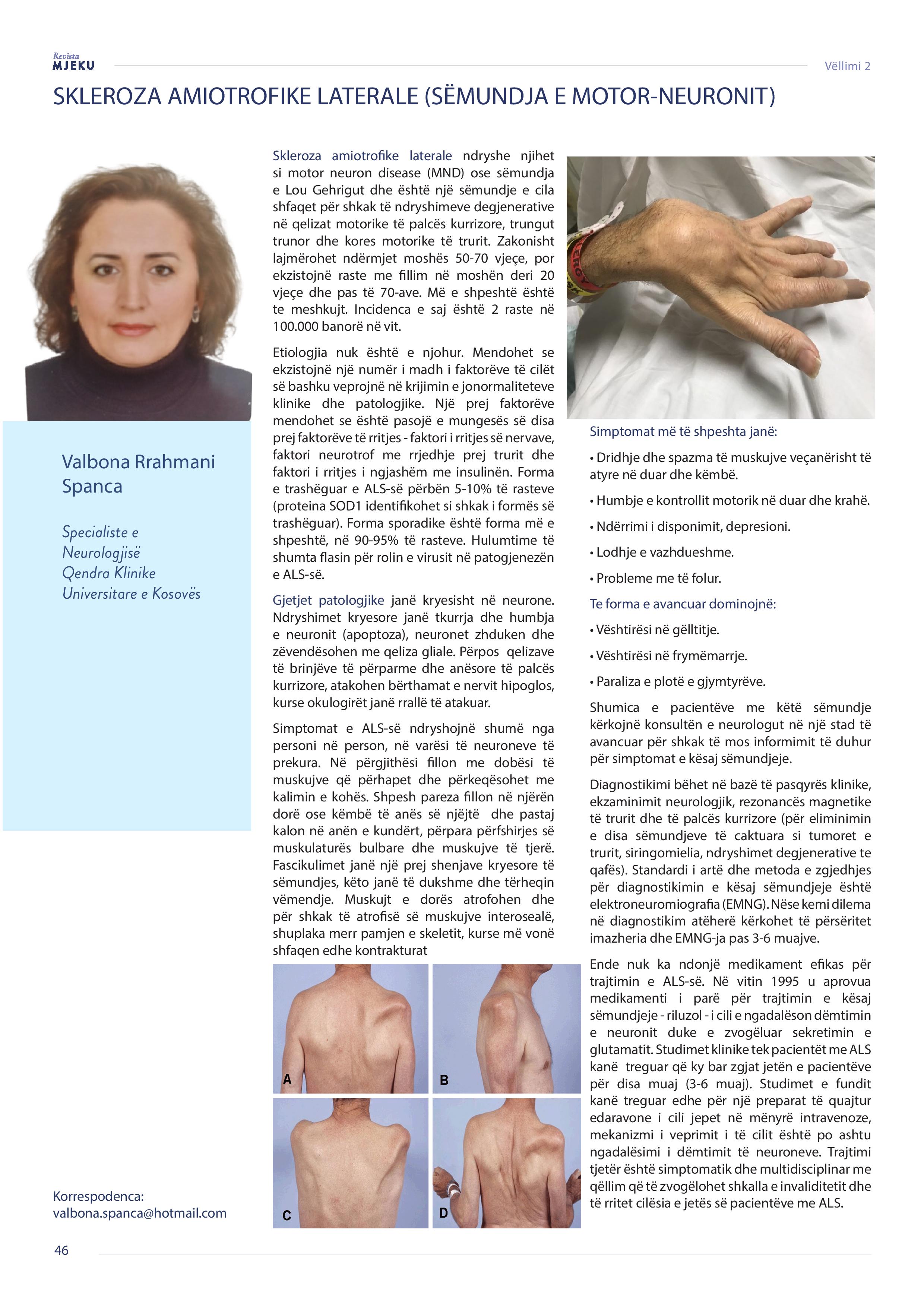 Dr. Valbona Rrahmani- Spanca dhe Dr. Syzana Aliçkaj- Prebreza ...