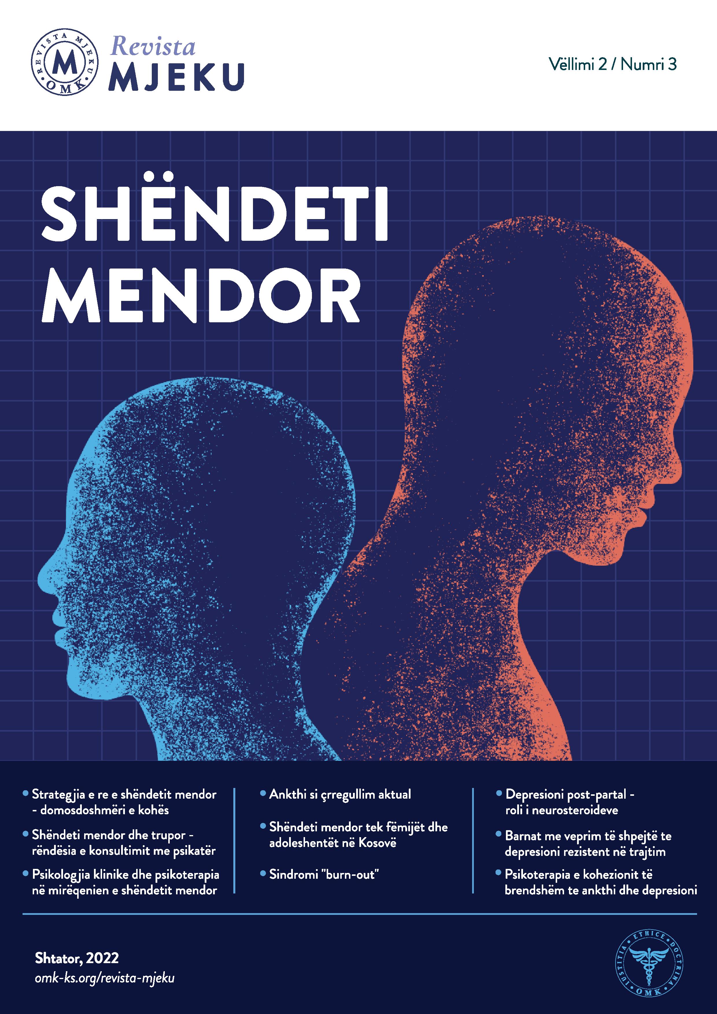 REVISTA MJEKU- SHËNDETI MENDOR - Oda e Mjekëve te Kosovës